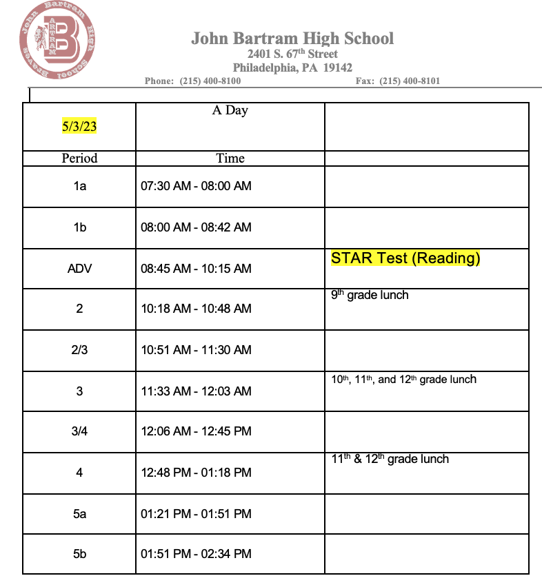 STAR Testing John Bartram High School star-testing-john-bartram-high-school