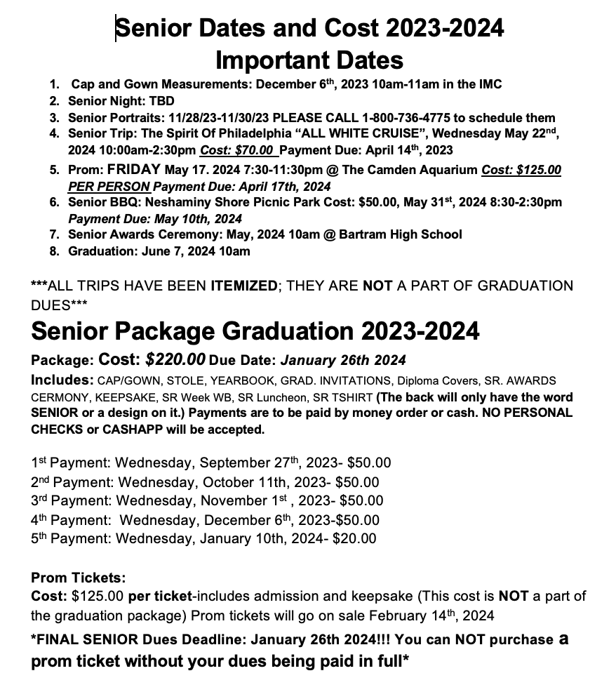 Class of 2024 – John Bartram High School
